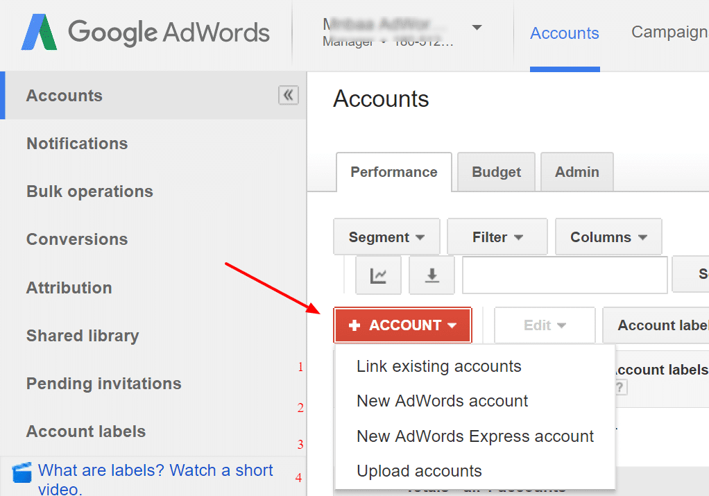 إدارة صلاحيات حساب اعلانات جوجل ادز Google Ads "Adwords" - منبع
